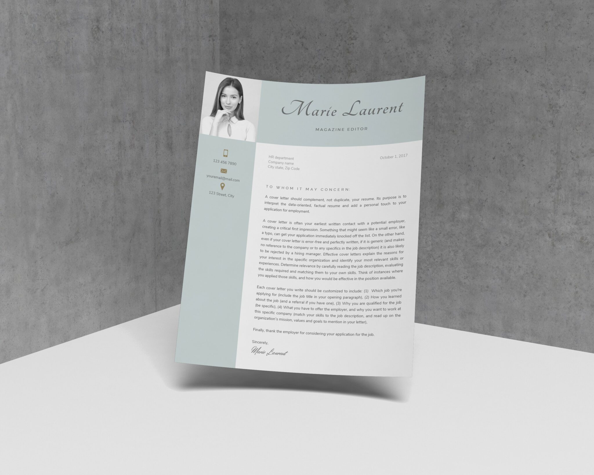 SMM & Copywriter Resume Template – MasterBundles