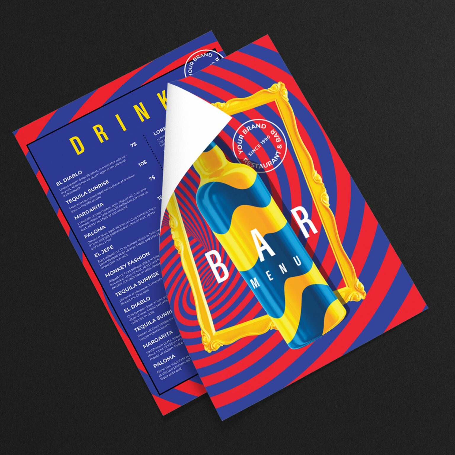 Bar Menu Template – MasterBundles