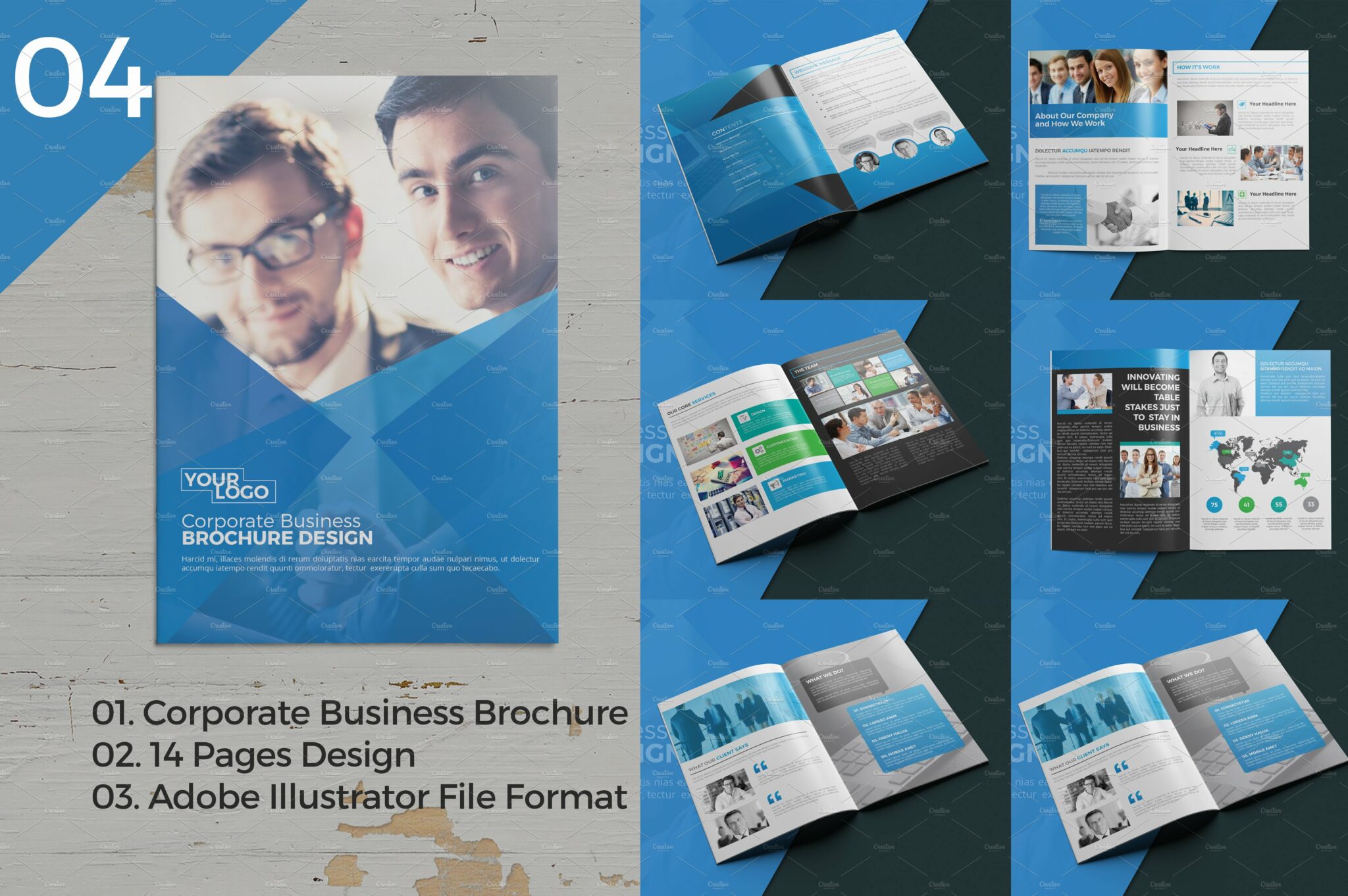 10 Multi-pages Brochure -Big Bundle – MasterBundles