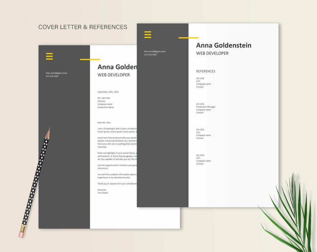 Web Developer Resume | IT Tech CV – MasterBundles