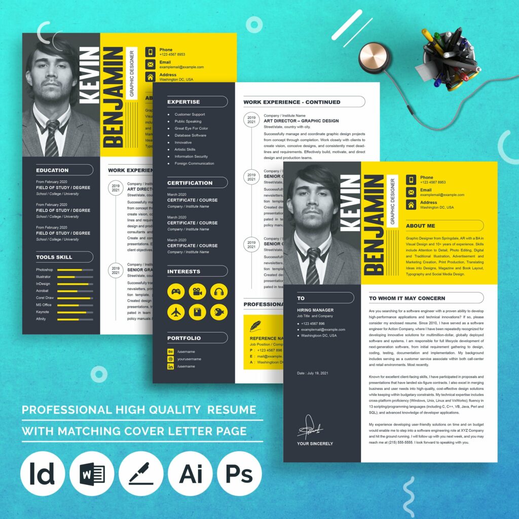 Editable Word CV Template - MS Word – MasterBundles