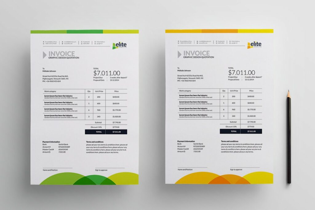 MS Word Invoice Template – MasterBundles