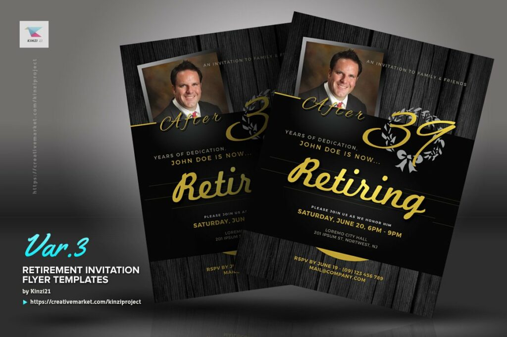 Retirement Invitation Flyers – MasterBundles