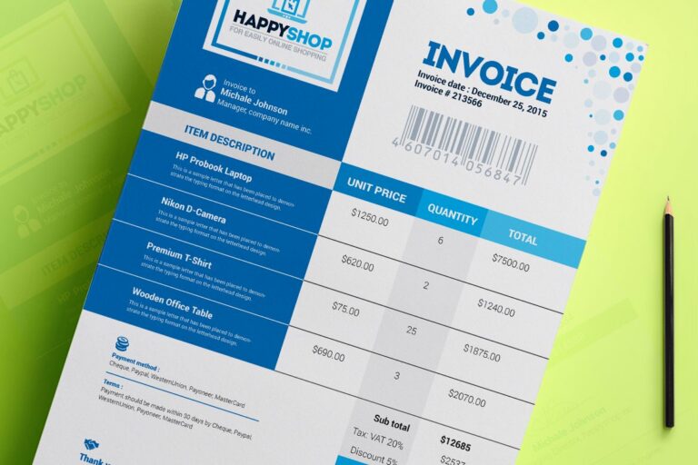 Invoice Word – MasterBundles