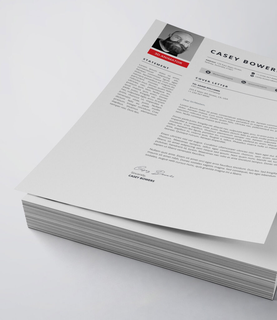 Professional Resume/CV Template - MasterBundles