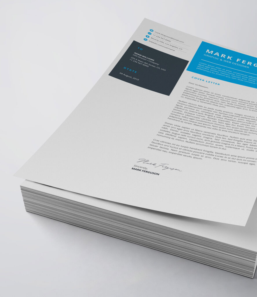 Modern Resume/CV Pattern - MasterBundles