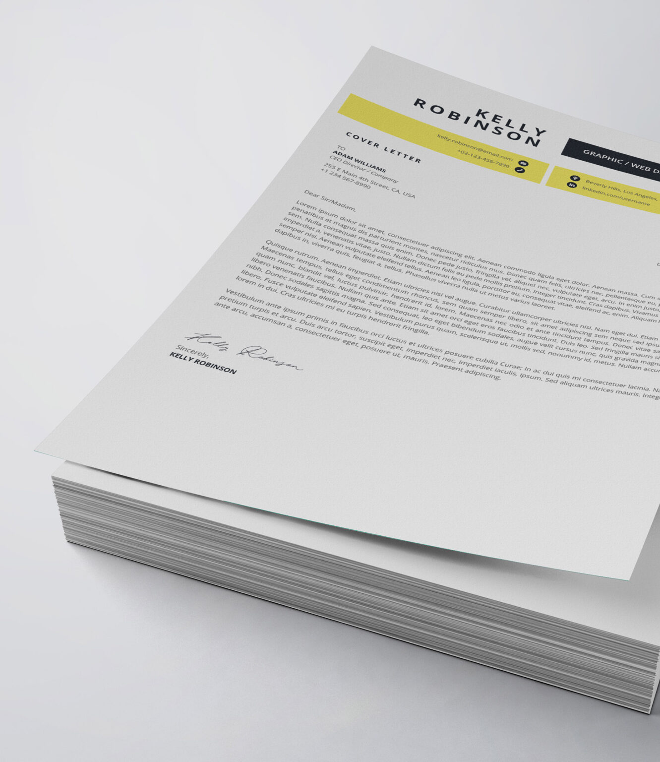 Modern Resume/CV Template - MasterBundles