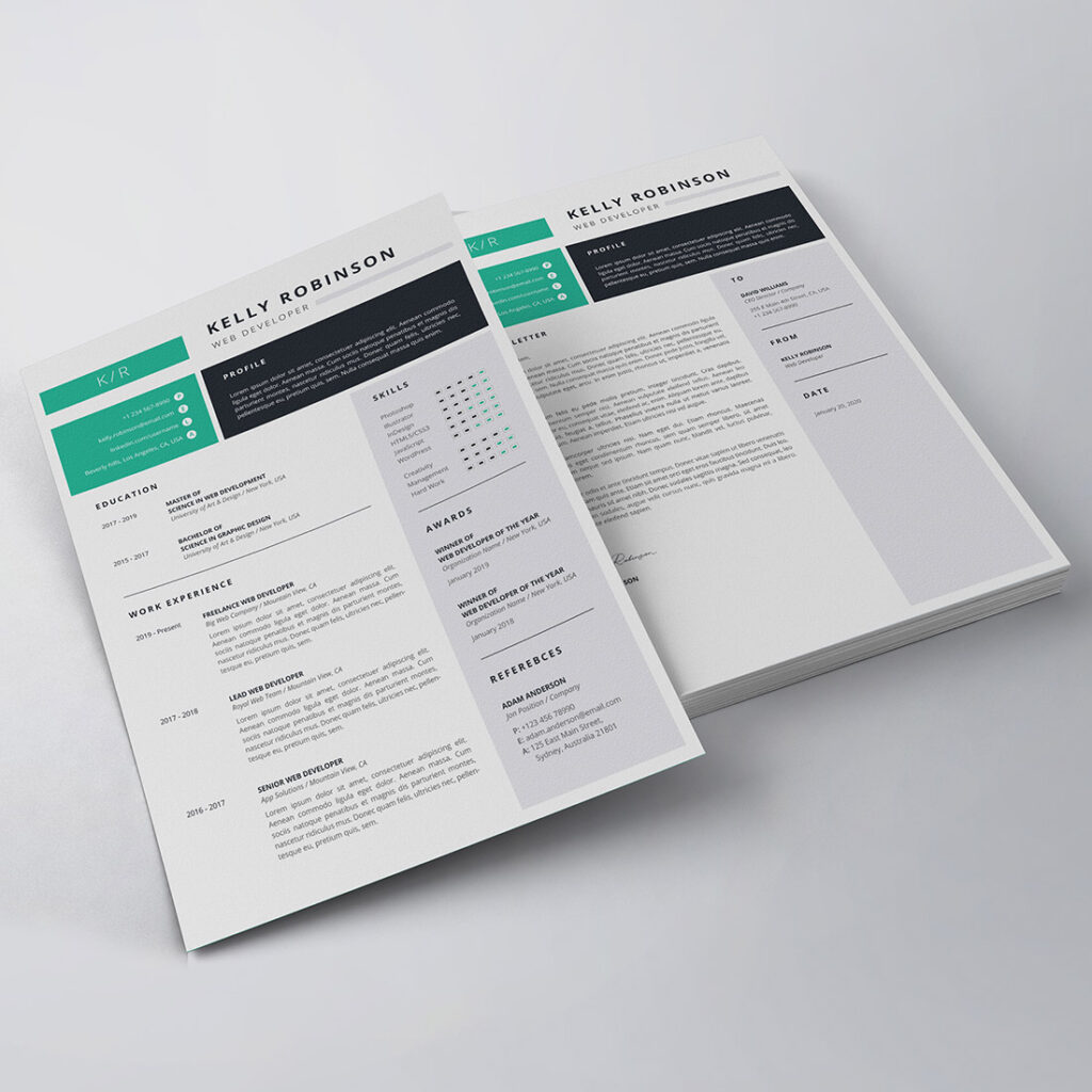 Clean Resume/CV Template - MasterBundles
