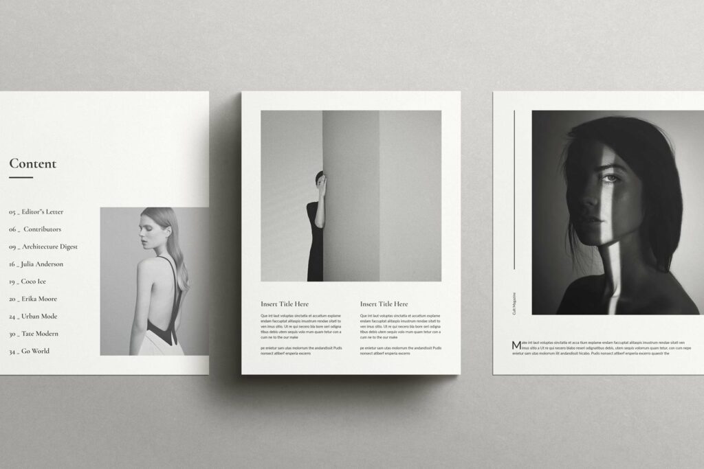 Clean Magazine Template – MasterBundles