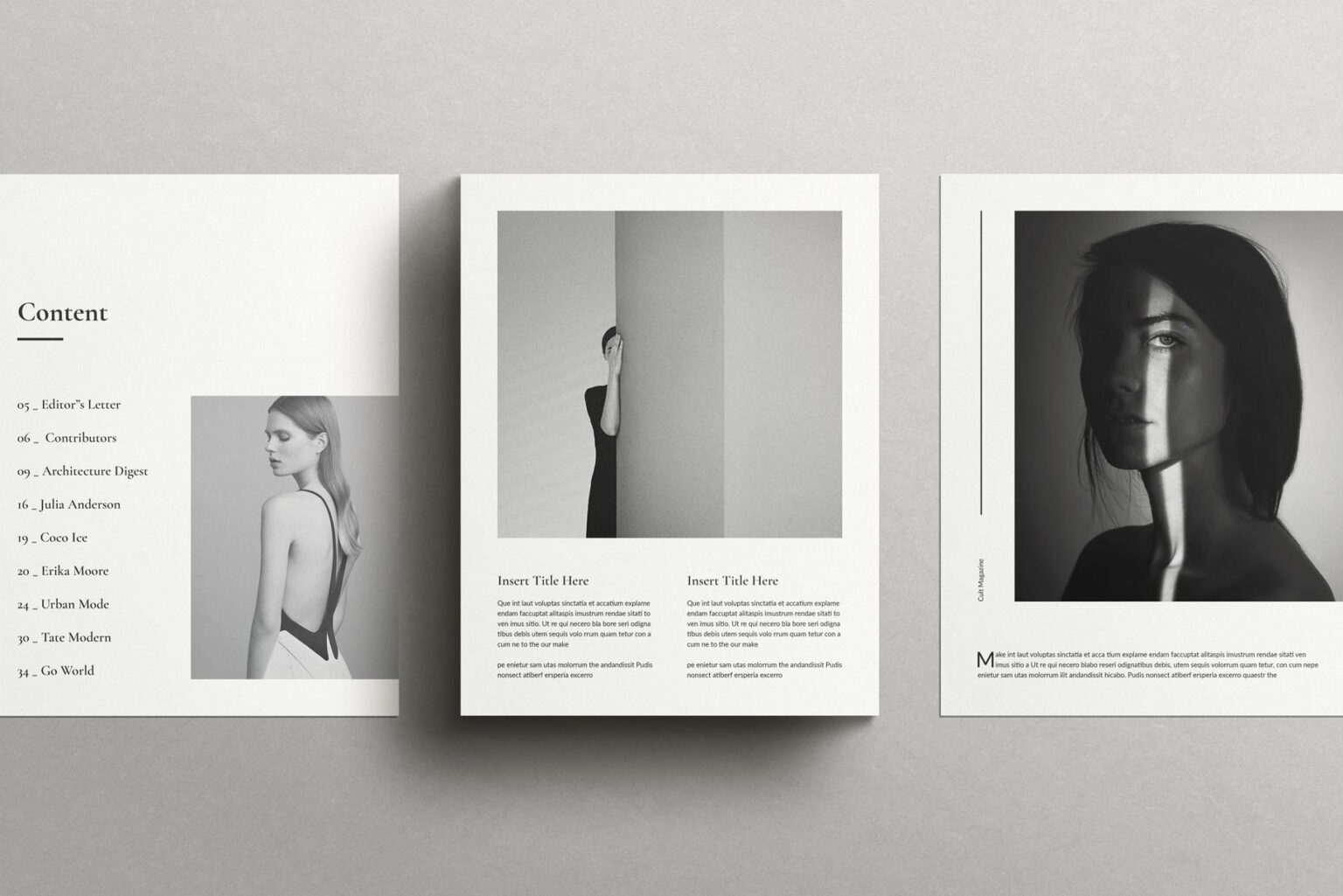 Clean Magazine Template – MasterBundles