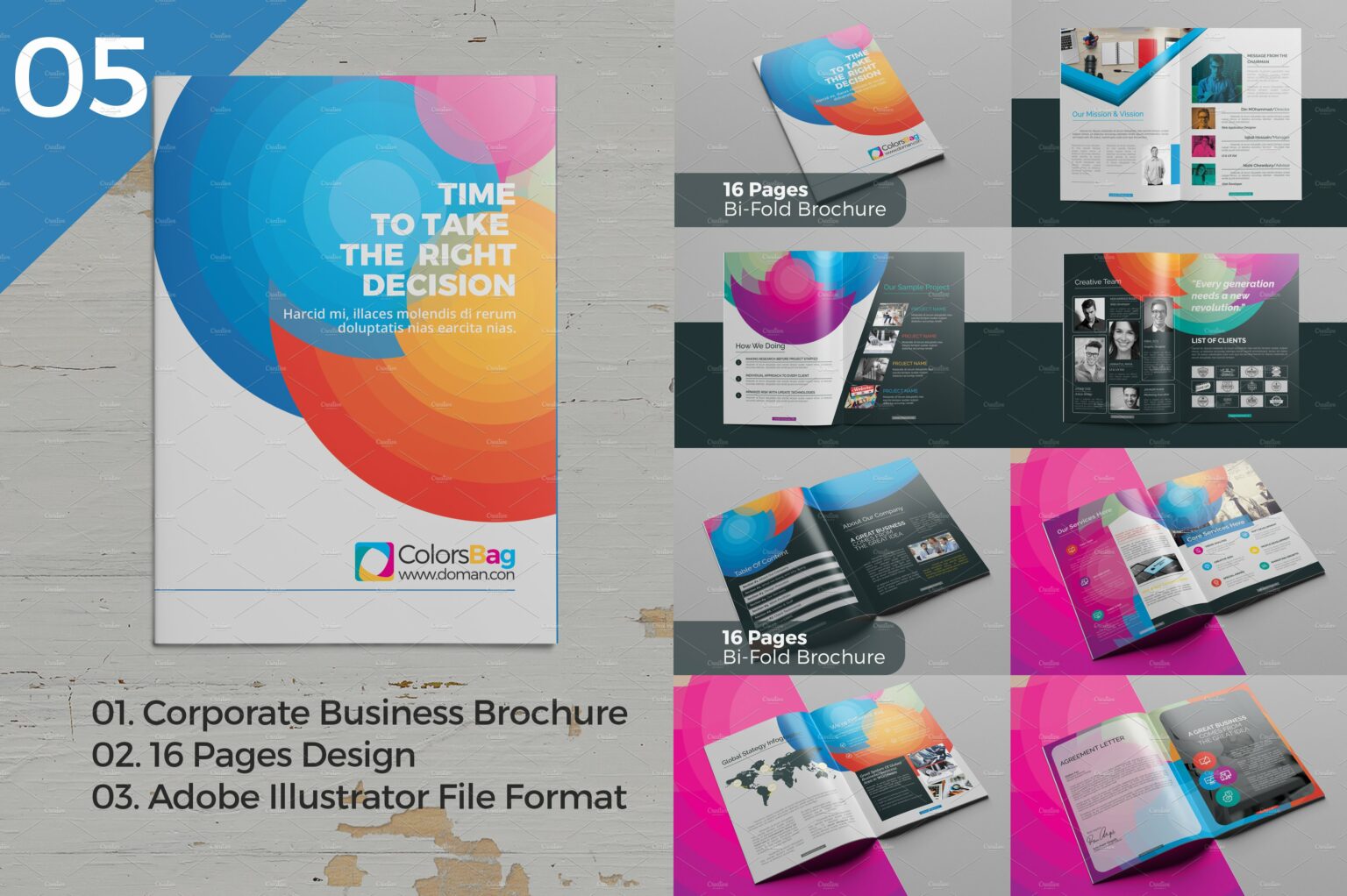 10 Multi-pages Brochure -Big Bundle – MasterBundles
