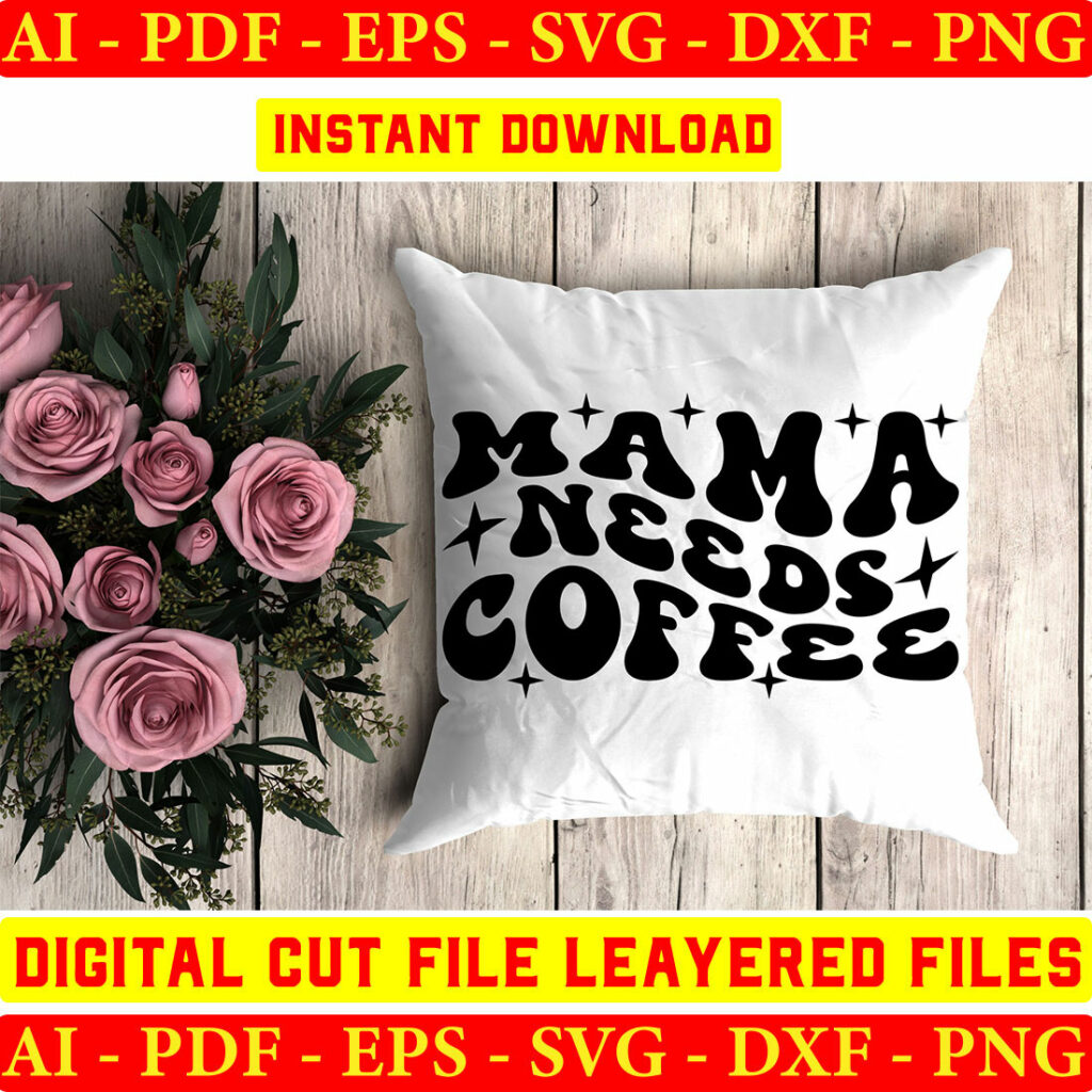 Mama svg, retro mama svg, mom svg, boho mama svg, groovy svg, mama wavy ...