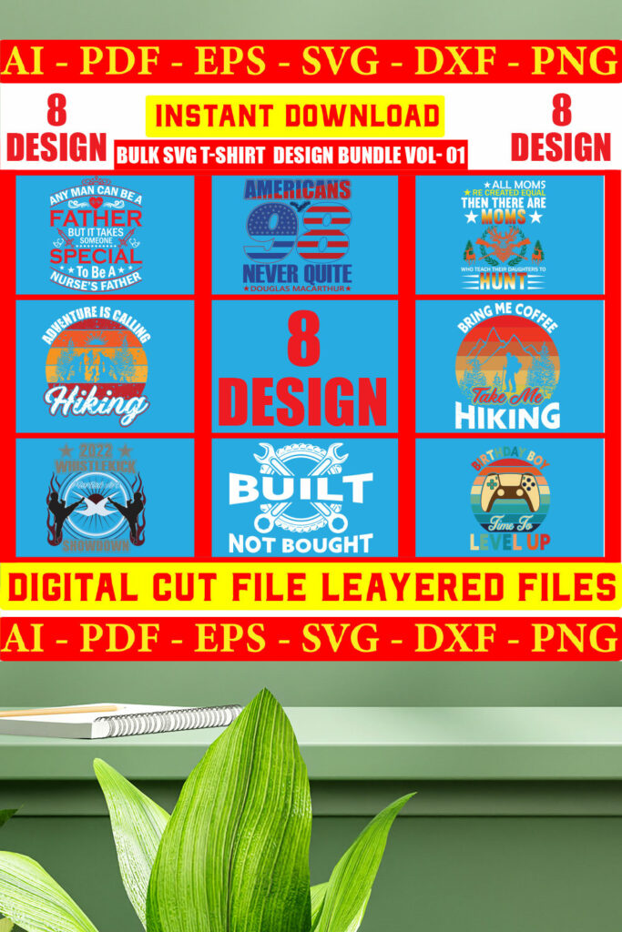 Bulk SVG T-shirt Design Bundle 01 - MasterBundles
