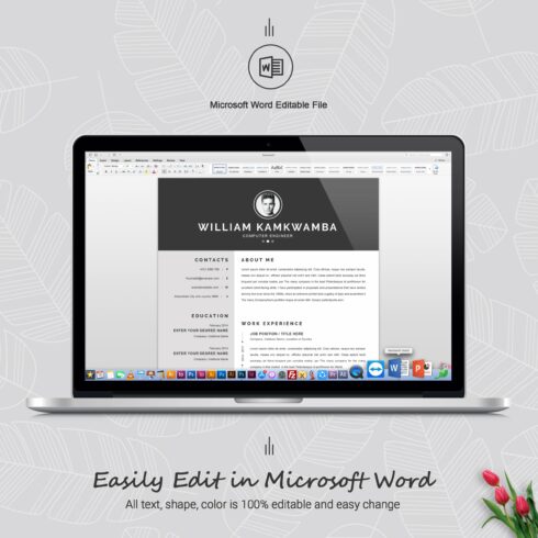 Professional Resume Template Word – MasterBundles