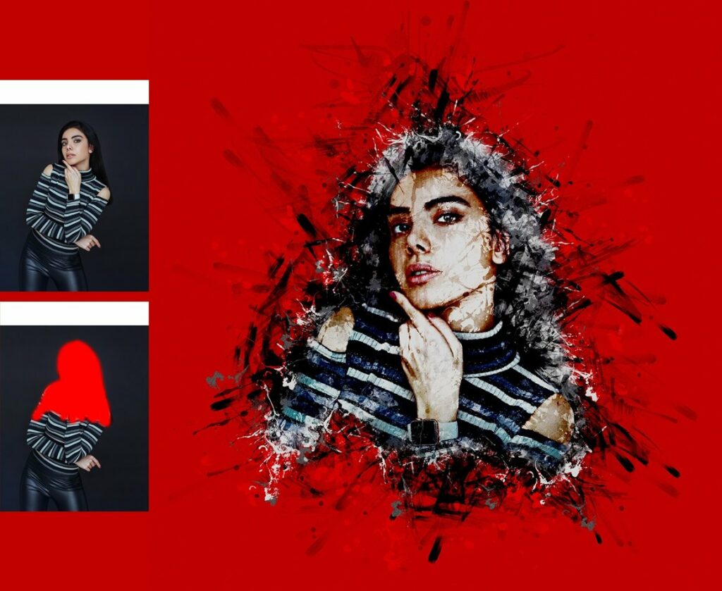 Ink Art Manipulation Photoshop Action - MasterBundles