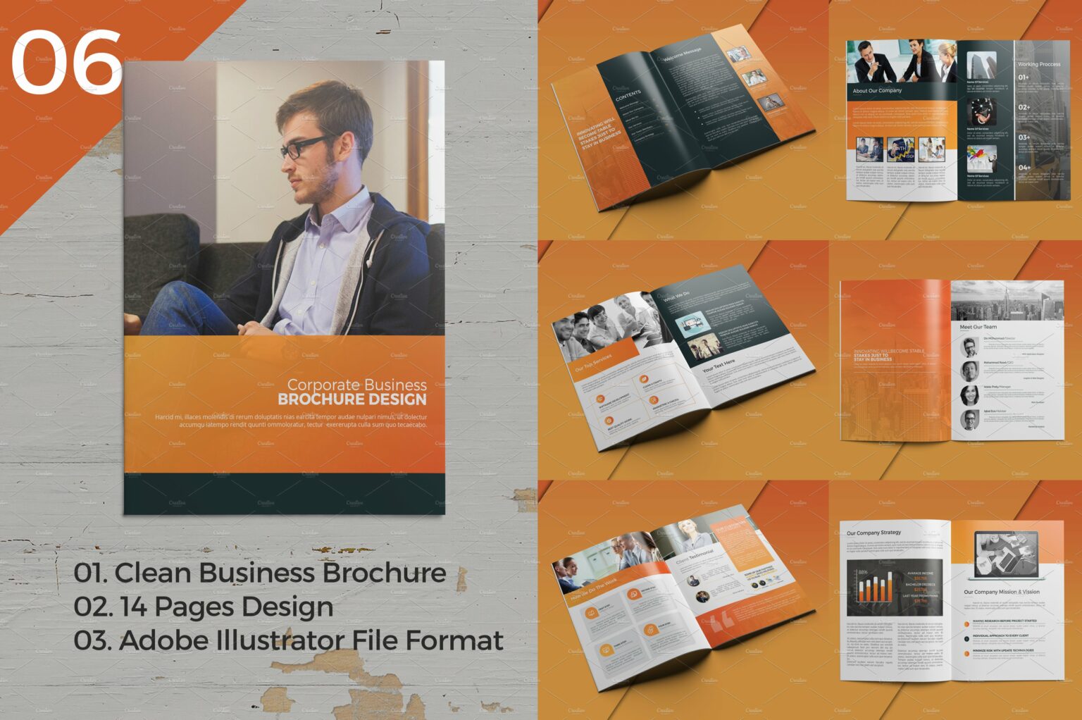 10 Multi-pages Brochure -Big Bundle – MasterBundles