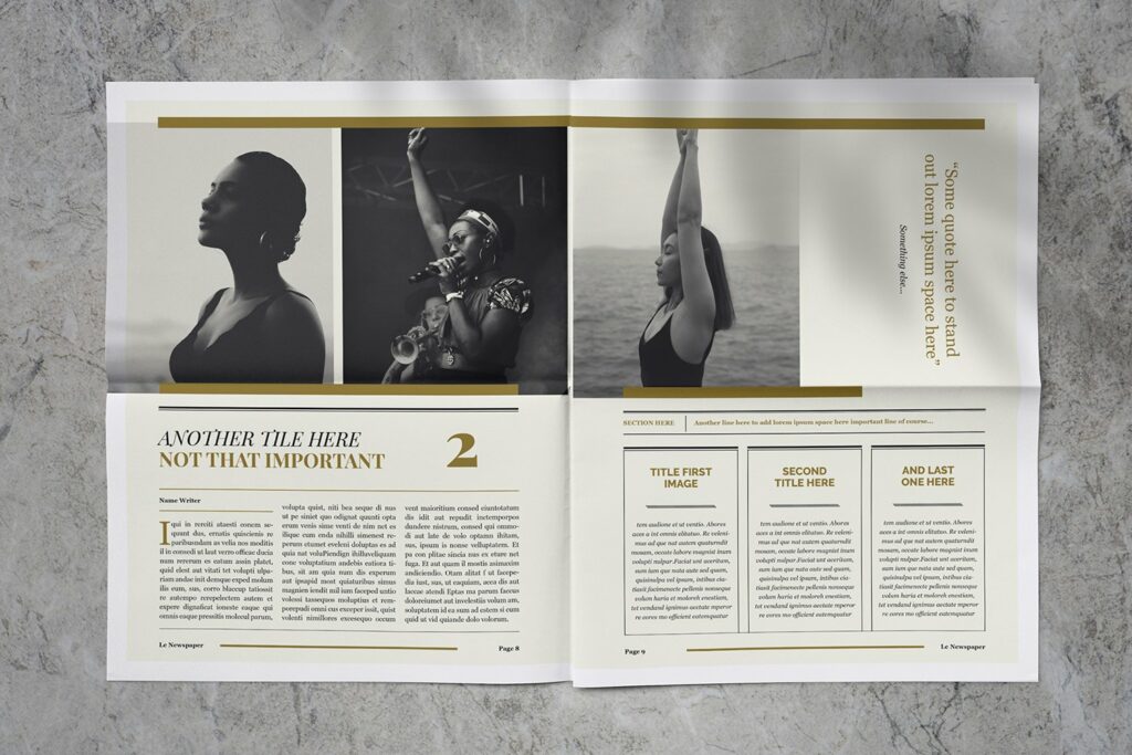 Modern Newspaper Magazine Template – MasterBundles