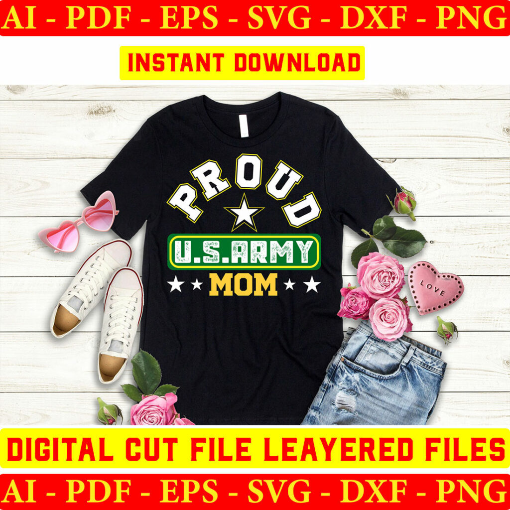 Style Proud US Army & Military Family Bundle SVG Files Vol-01 ...