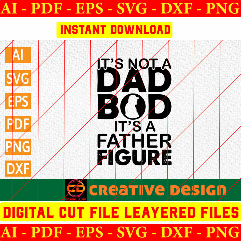 Dad Bod T-shirt Design Bundle - MasterBundles