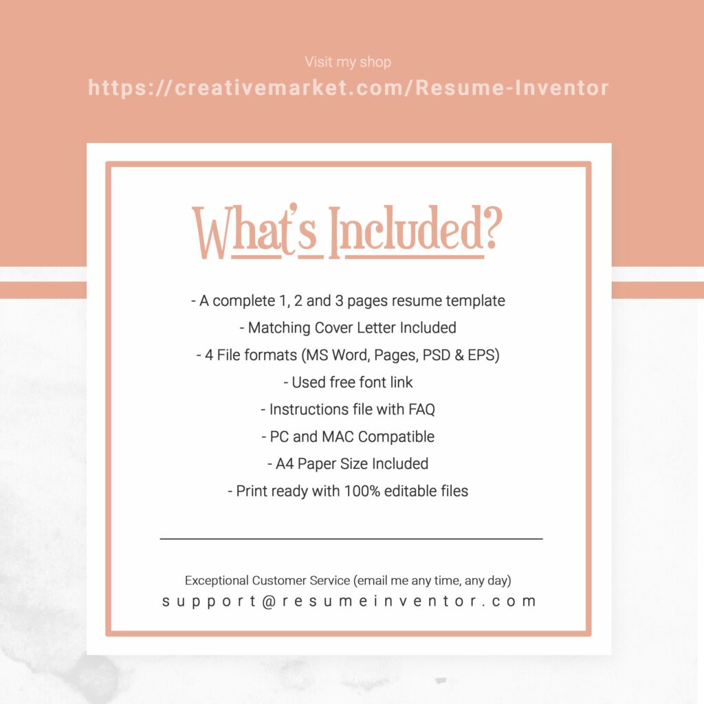 Modern Resume Template – MasterBundles
