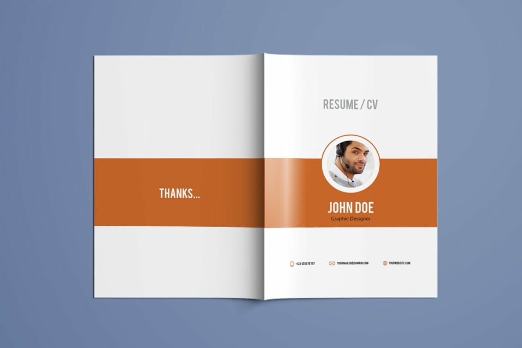 Resume Booklet Template Vol. 01 – MasterBundles