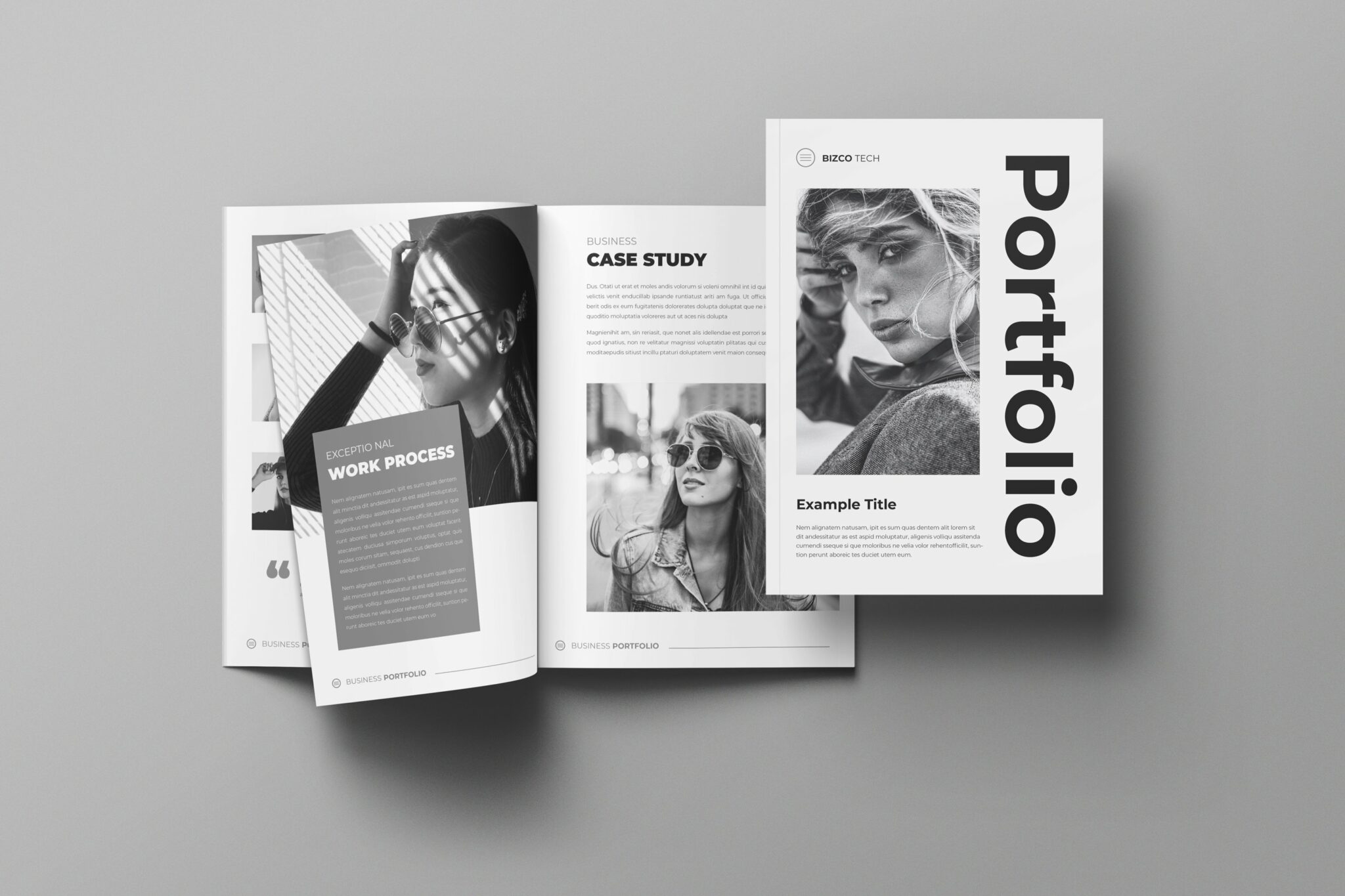 Black Portfolio Template – MasterBundles