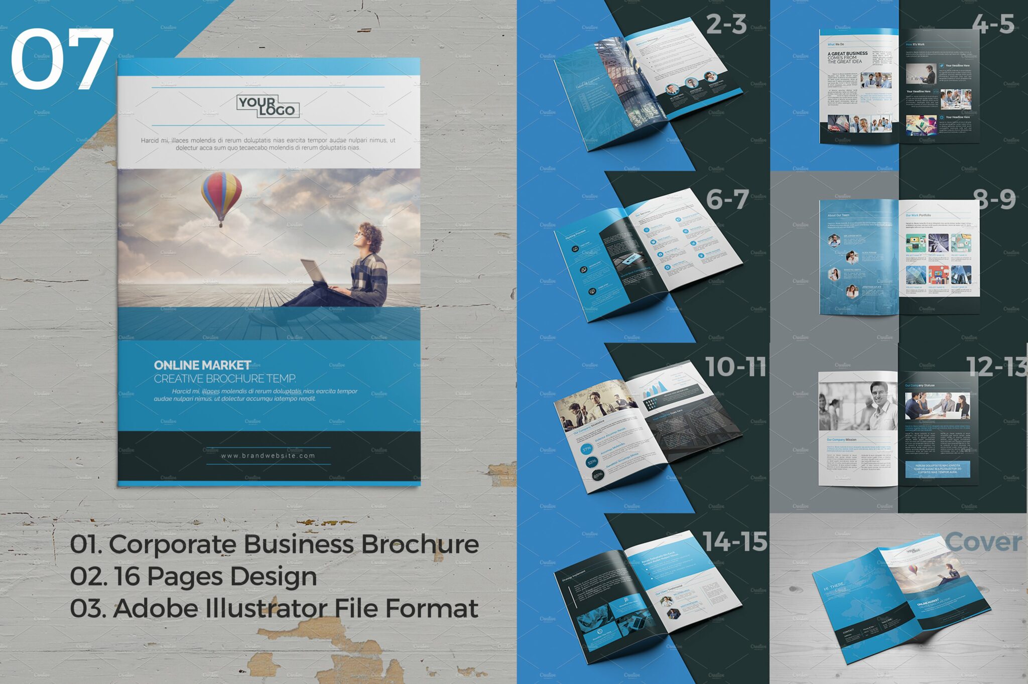 10 Multi-pages Brochure -Big Bundle – MasterBundles