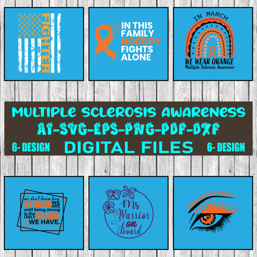 Multiple Sclerosis Awareness SVG Files Vol-01 - MasterBundles