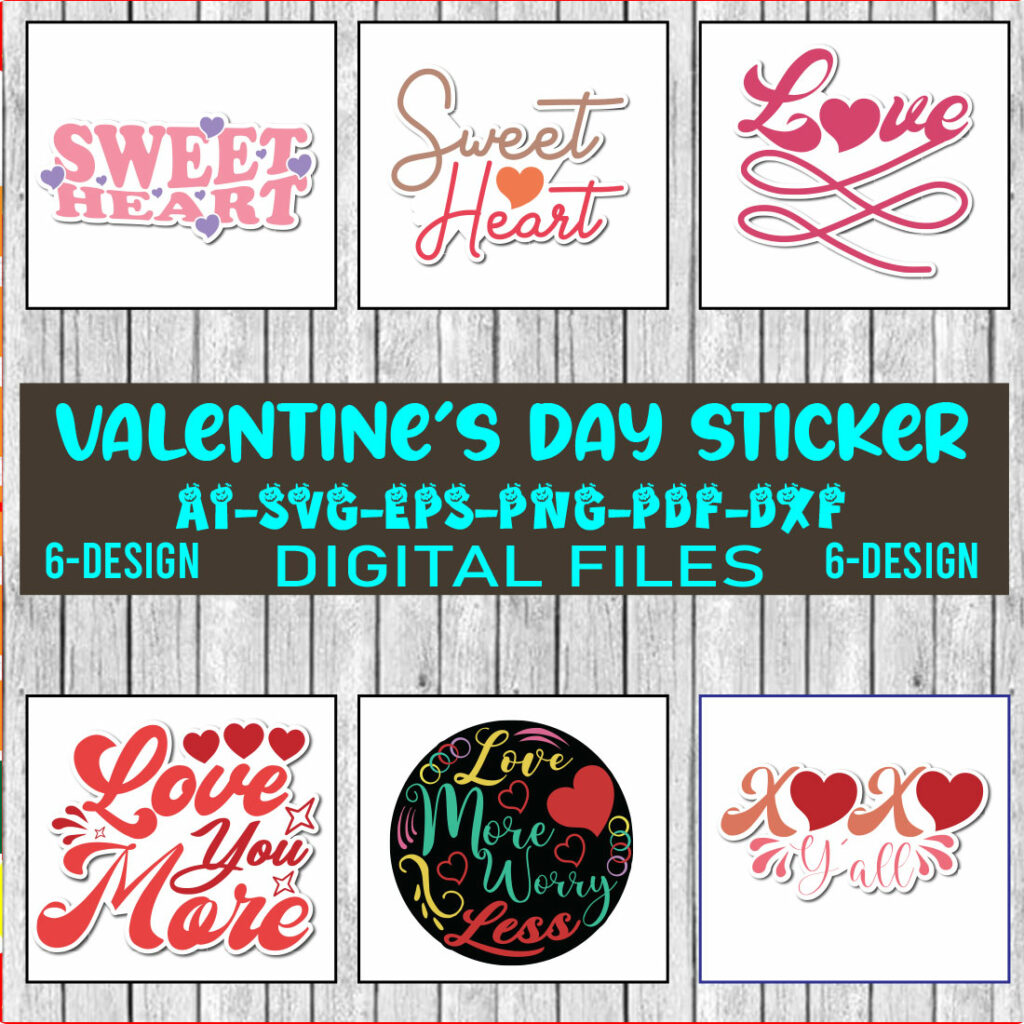 Printable Valentine's Day stickers | Valentines stickers print and cut ...