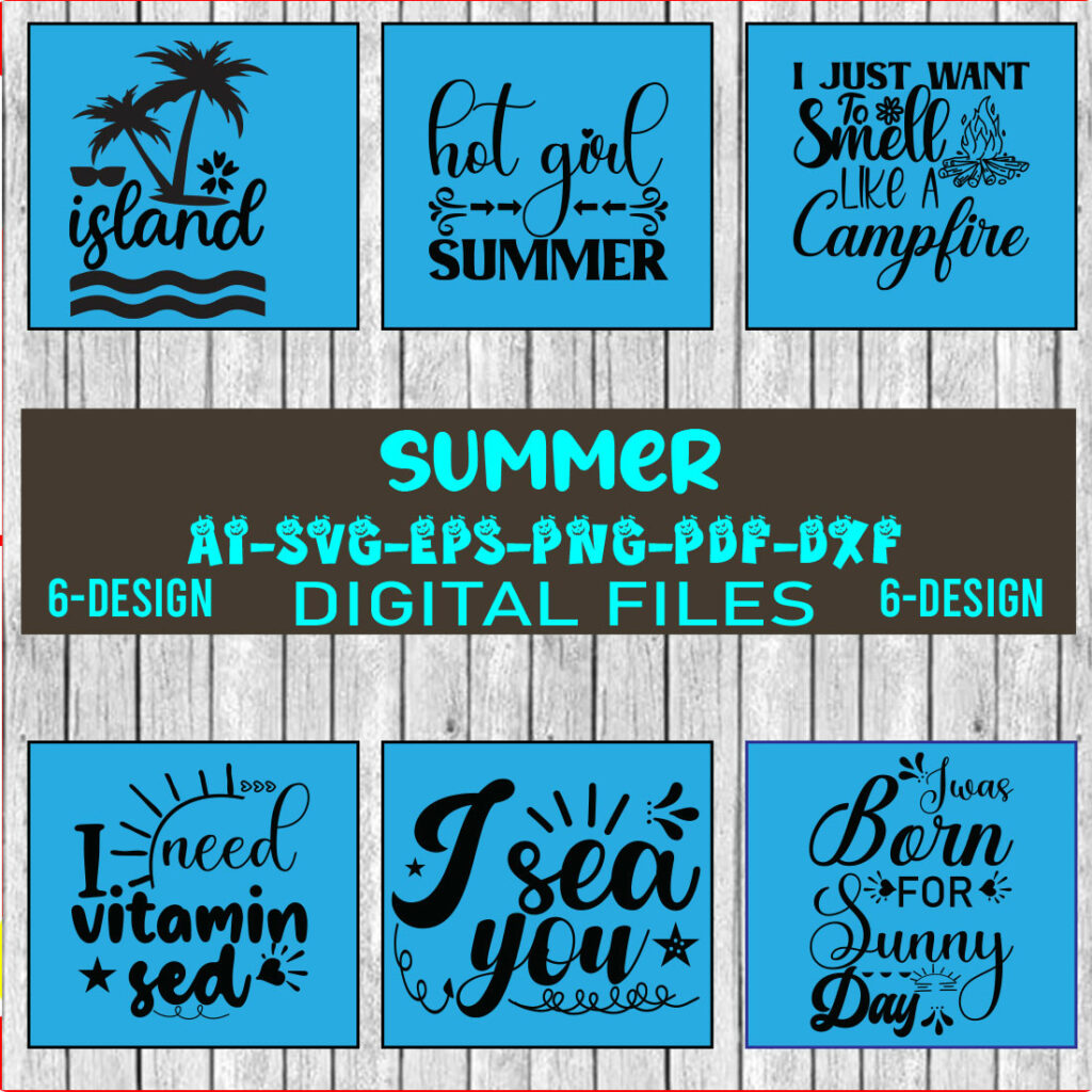 Summer SVG Bundle, Summer Svg, Beach Svg, Summertime Svg, Vacation Svg ...