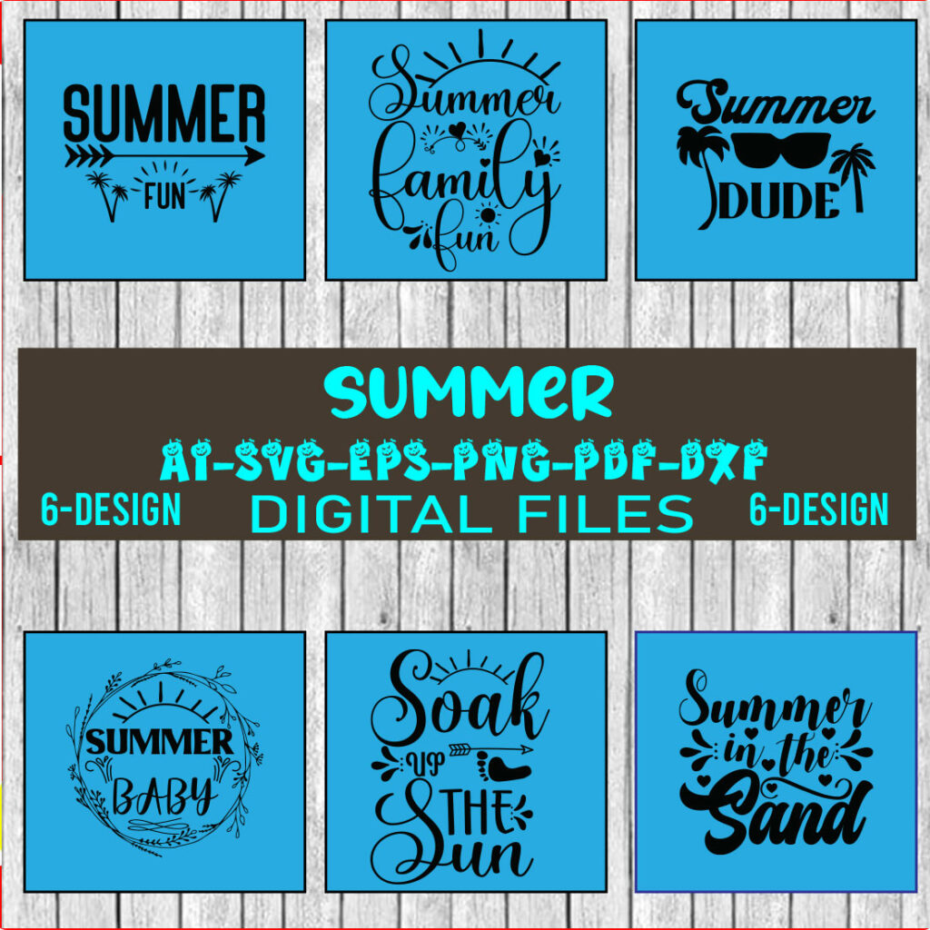 Summer SVG Bundle, Summer Svg, Beach Svg, Summertime Svg, Vacation Svg ...