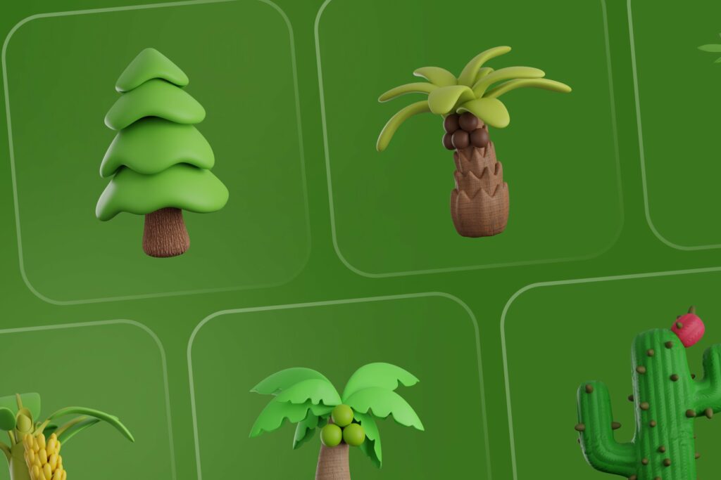 Treeby - Tree & Plant 3D Icon Set – MasterBundles