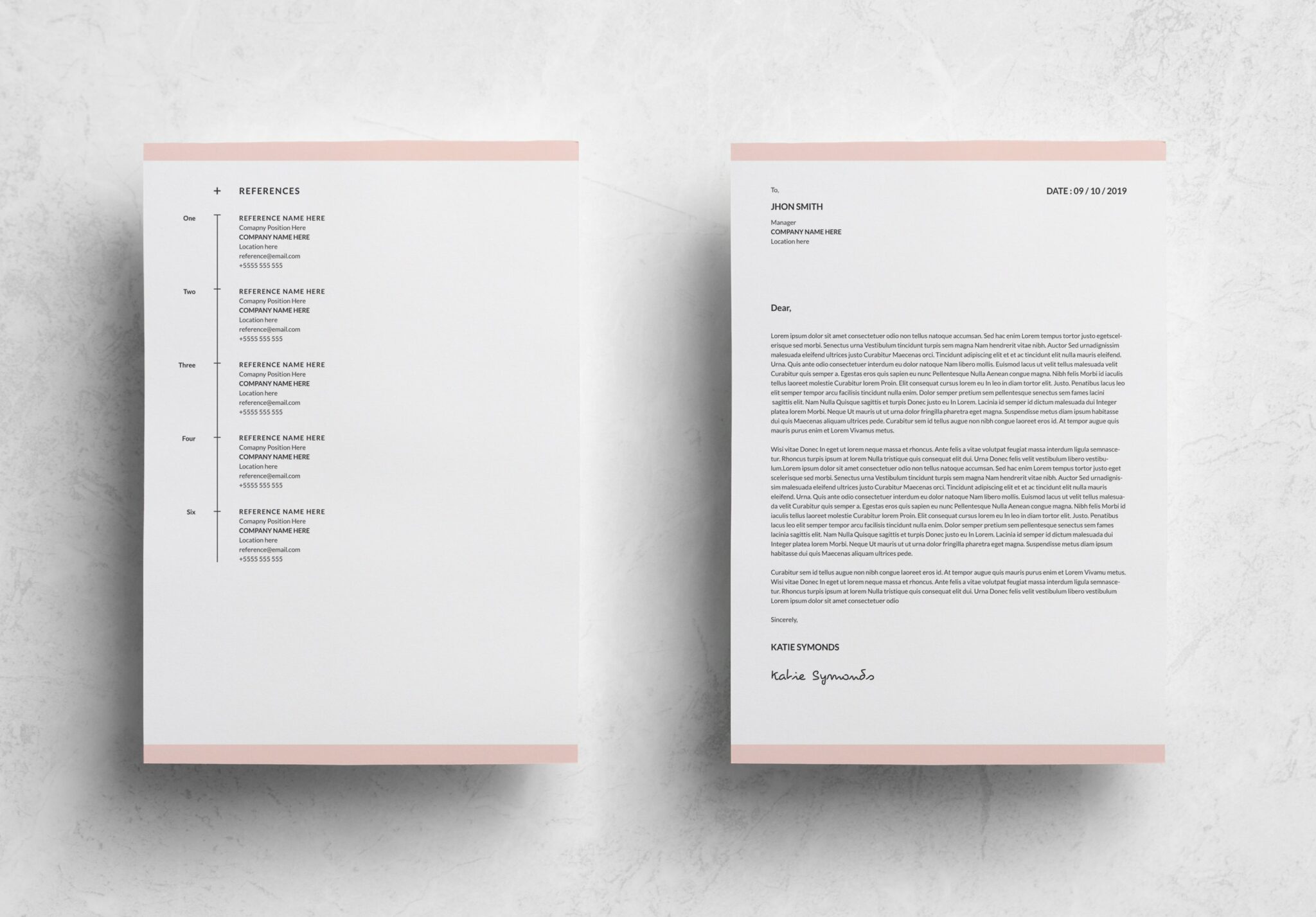 Word Resume & Cover Letter Template – MasterBundles