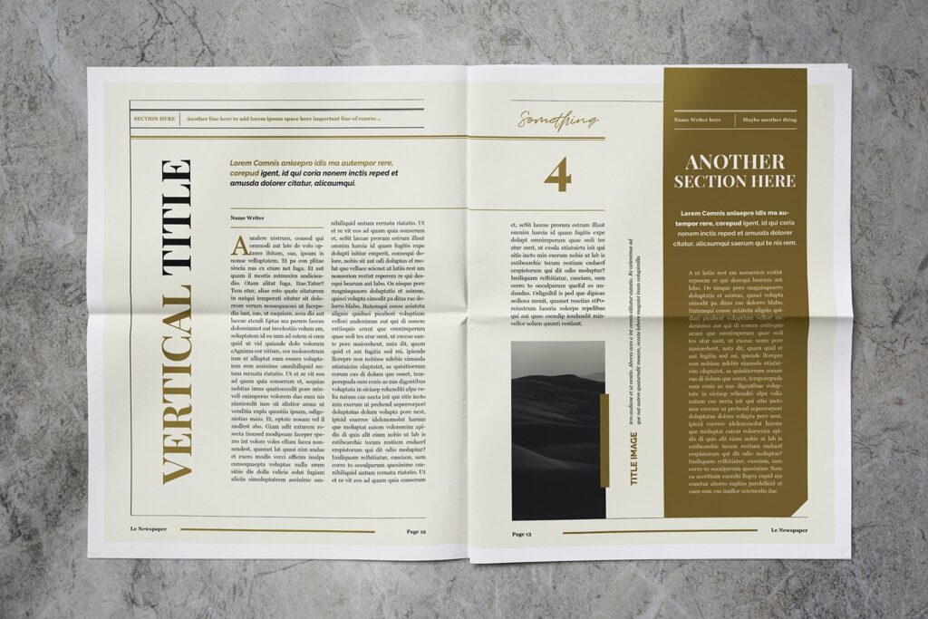 Modern Newspaper Magazine Template – MasterBundles