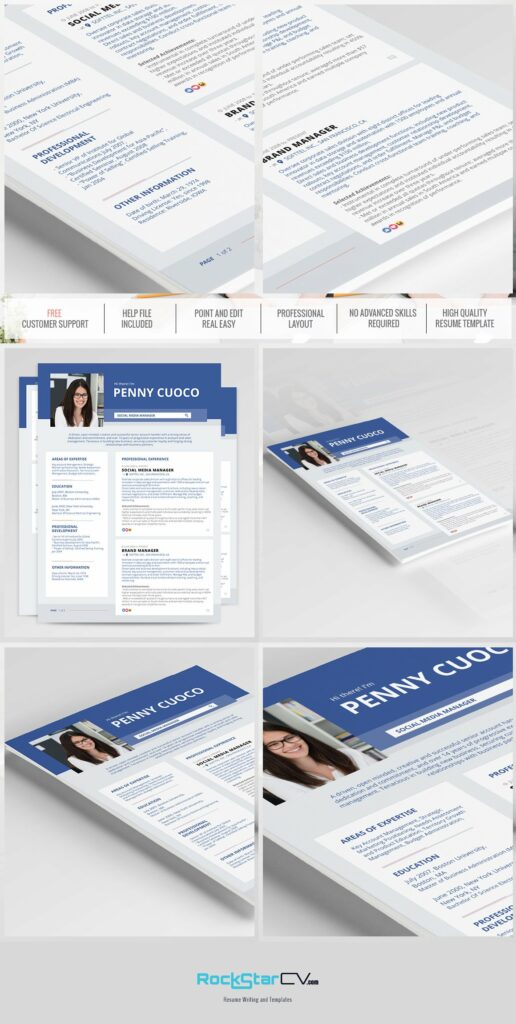 Facebook Timeline Resume Template – MasterBundles