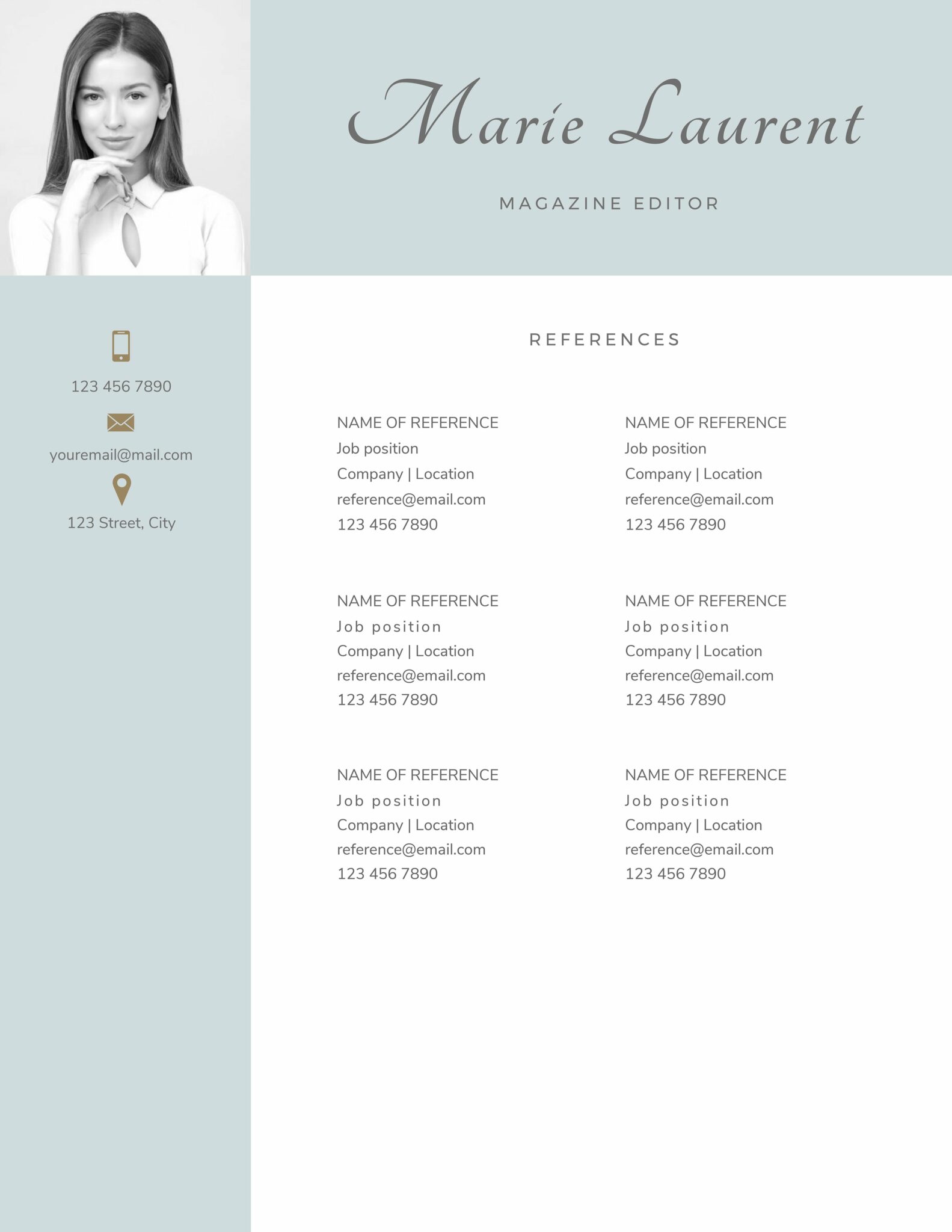 SMM & Copywriter Resume Template – MasterBundles