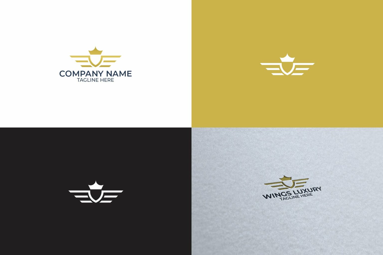 Wings Luxury Logo Design – MasterBundles