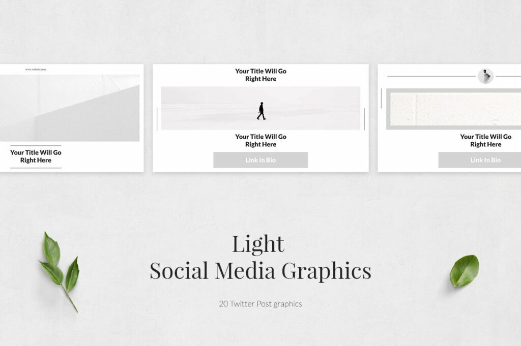 Light Twitter Posts – MasterBundles