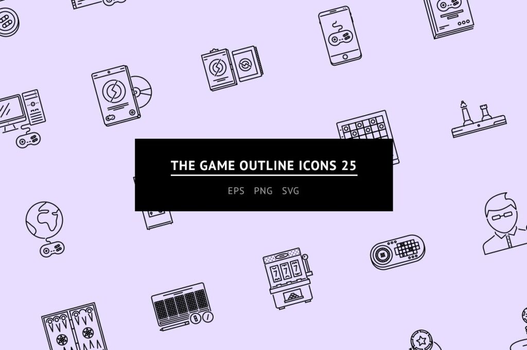 The Game Outline Icons 25 – MasterBundles