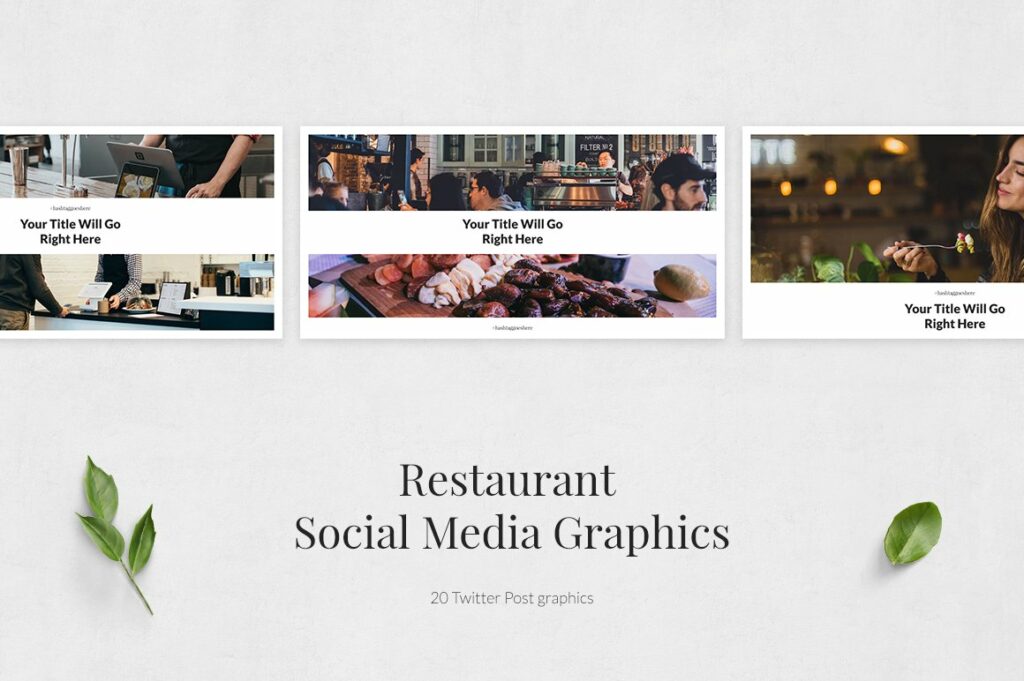 Restaurant Twitter Posts – MasterBundles