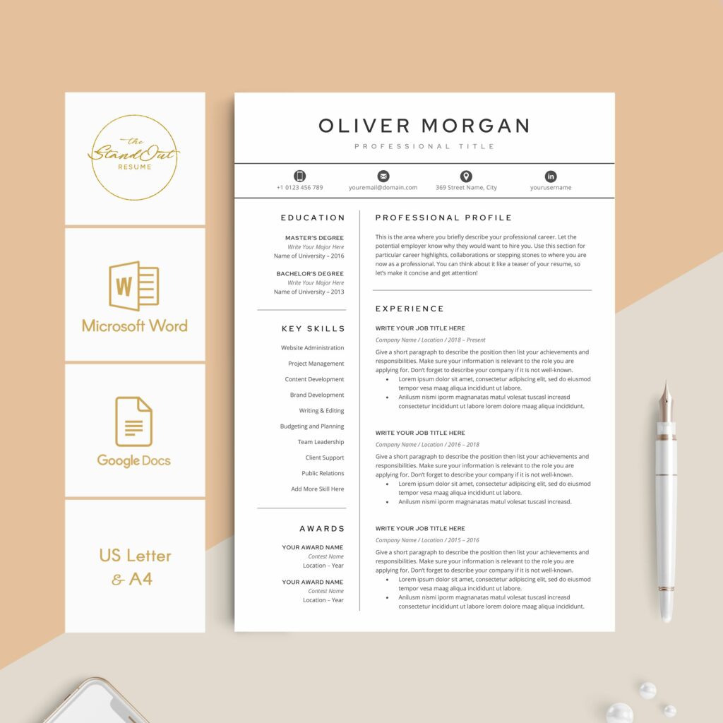 Resume/CV Template BUNDLE – MasterBundles