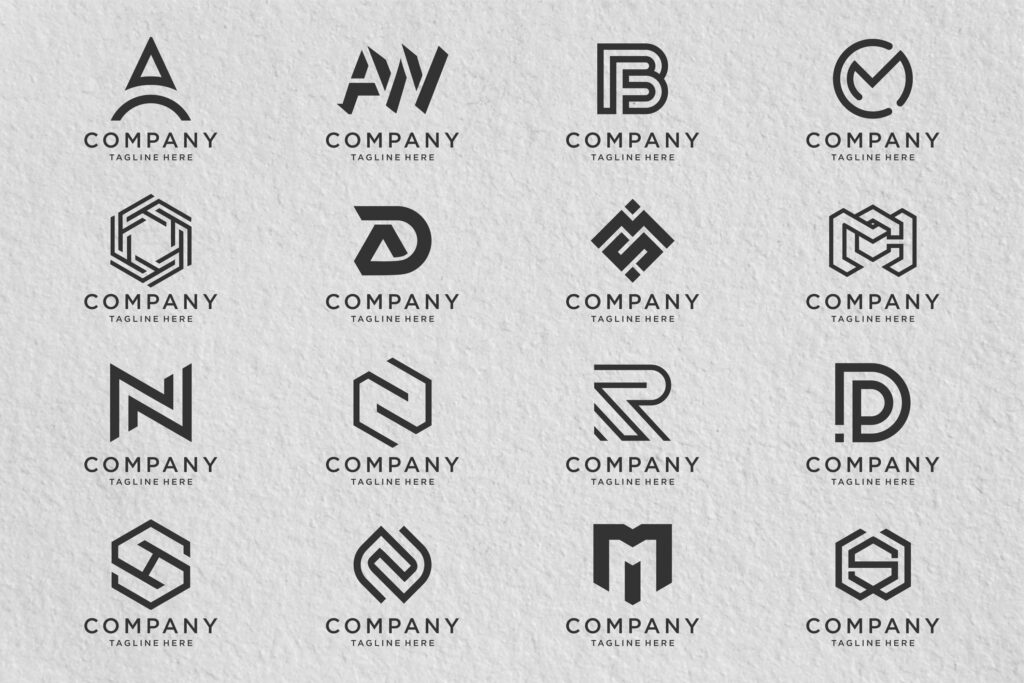Set of monogram logo design. PART 4 – MasterBundles
