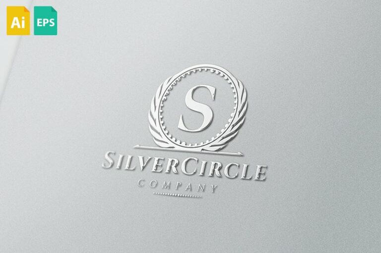 Silver Circle Logo – MasterBundles