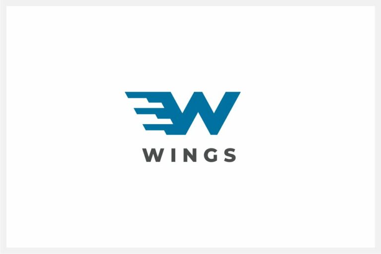 Wings - Letter W Logo Template – MasterBundles