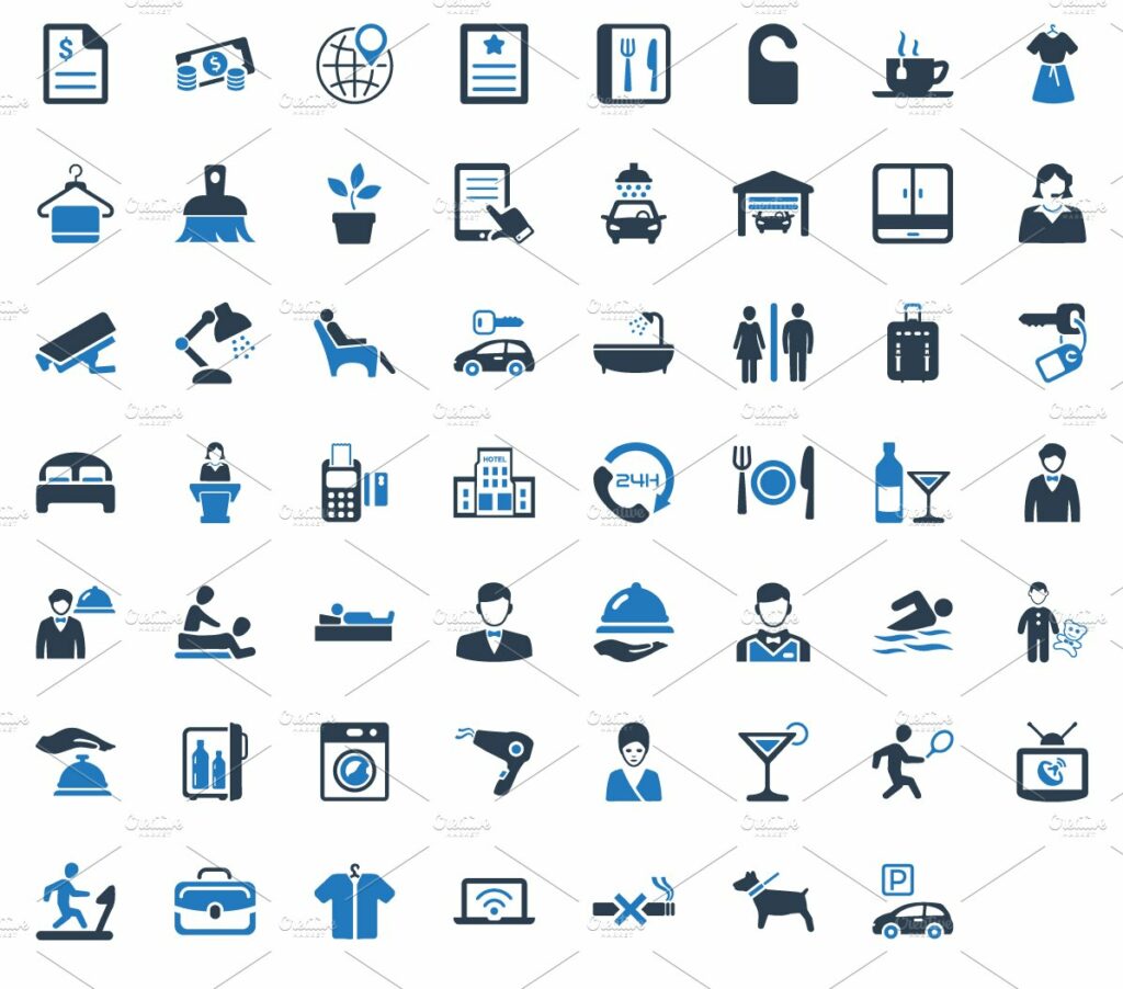 Hotel Services & Facilities Icons – MasterBundles