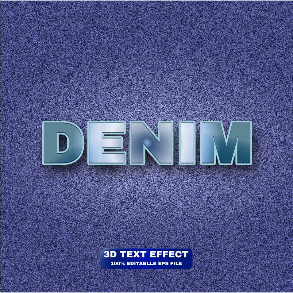Denim Background,3d text effect, text effect, 3d text, typography ...