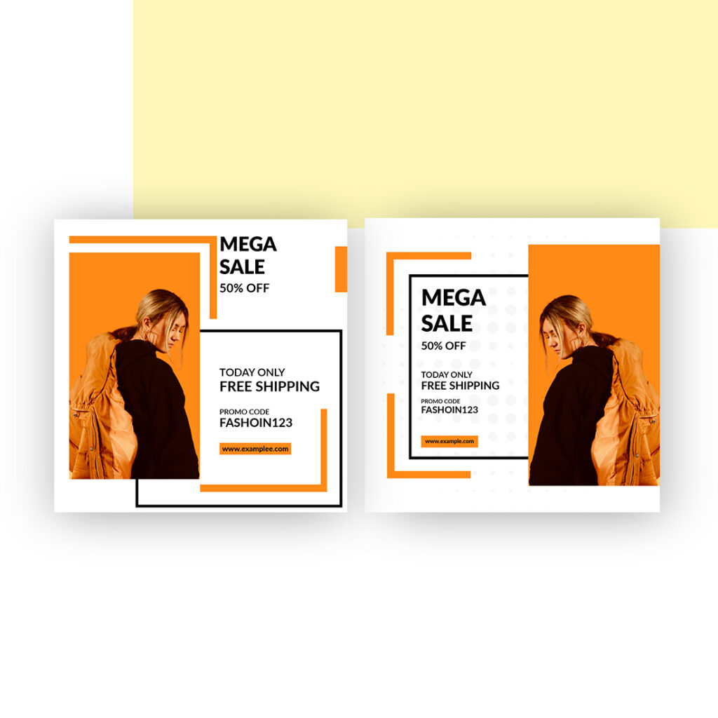 2 Bundles Special offer mega sale & fashion banner background template ...
