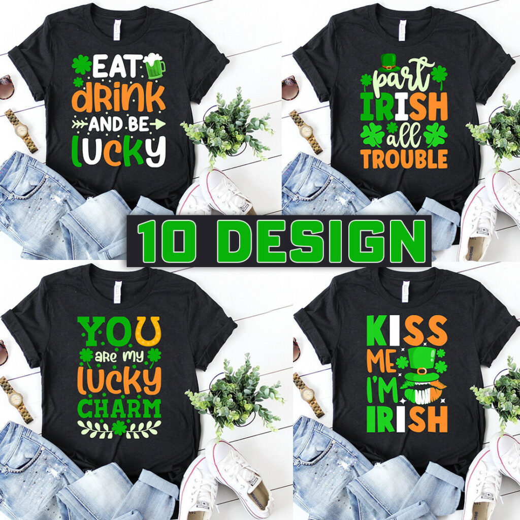 ST. Patrick Day T-Shirt Design Bundle - MasterBundles