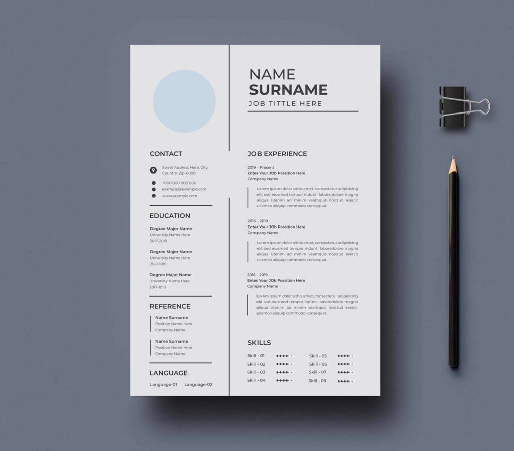 06 MODERN RESUME/CV TEMPLATE BUNDLE ONLY $14 - MasterBundles