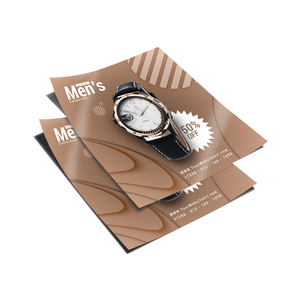 Watches promotion poster design - MasterBundles